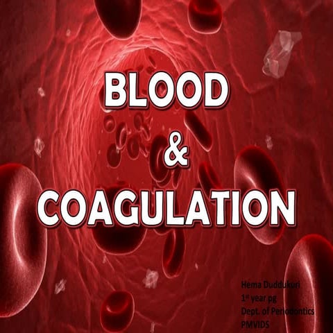 Blood and coagulation | PPT