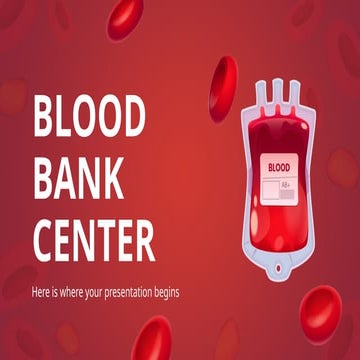 Blood Bank Center by Slidesgo, single donor platelet apheresis | PPT