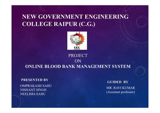 ER diagrams for blood bank management system | DOCX | Blood Disorders ...