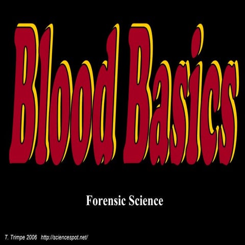 Blood basics presentation | PPT