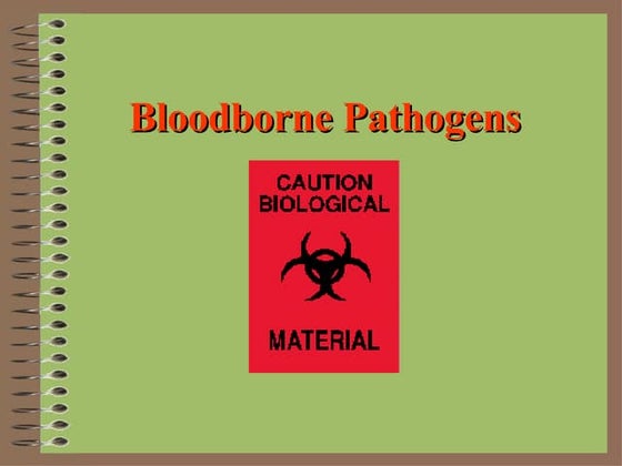 Blood and Body Fluid Spill Management | PPTX | First Aid | Injuries