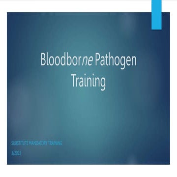 Bloodborne Pathogen Training.pptx