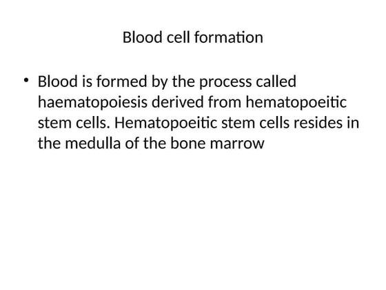 Hematopoiesis (Immunology) | PPTX | Blood Disorders | Diseases and ...