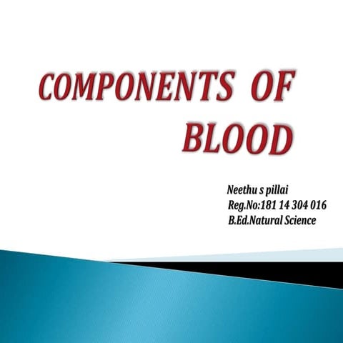 Components of blood | PPTX