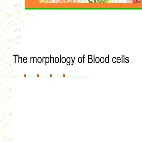 Blood cells morphology | PPT