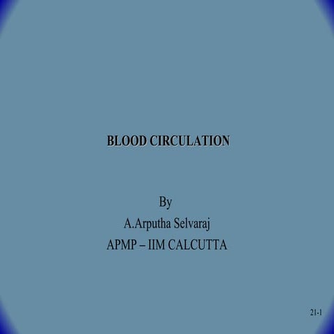 Blood Circulation & Flow | PPT