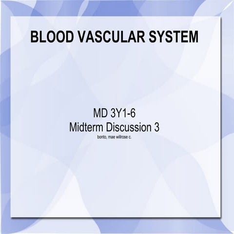 Blood vessels | PPTX
