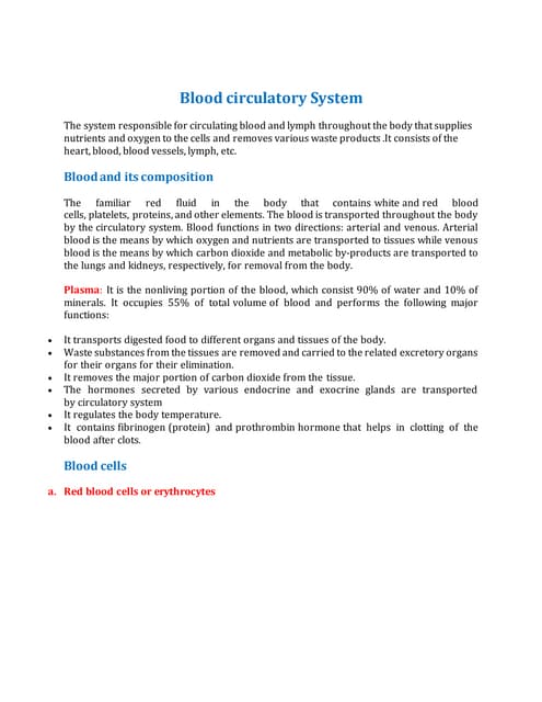 circulatory system.pptxgxmfxjfzrzrruEyUr | PPT