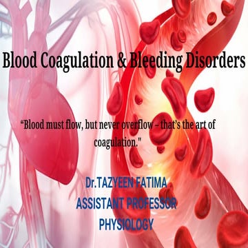 Blood coagulation | PPTX