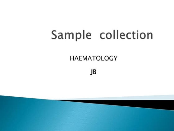 sample collection in clinical biochemistry | PPTX