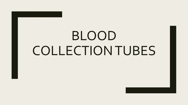 Blood collection tube with color heads | DOCX