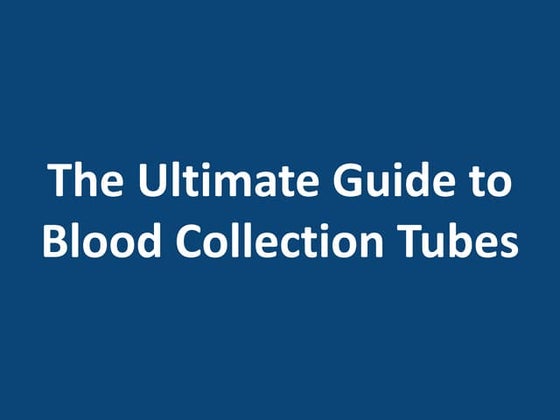 Blood collection tubes - Colour coding of vials, Order of draw | PPTX ...