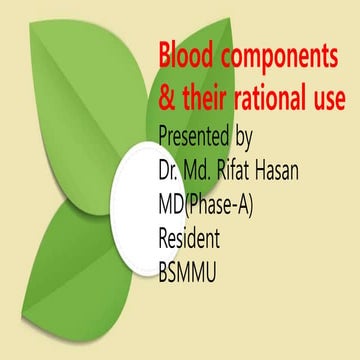 Blood component | PPTX