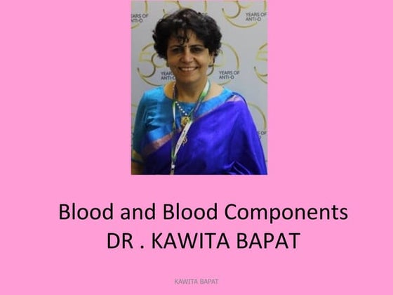 Blood Components | PPT