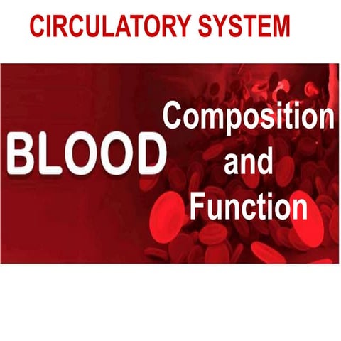 Blood composition and function | PPT