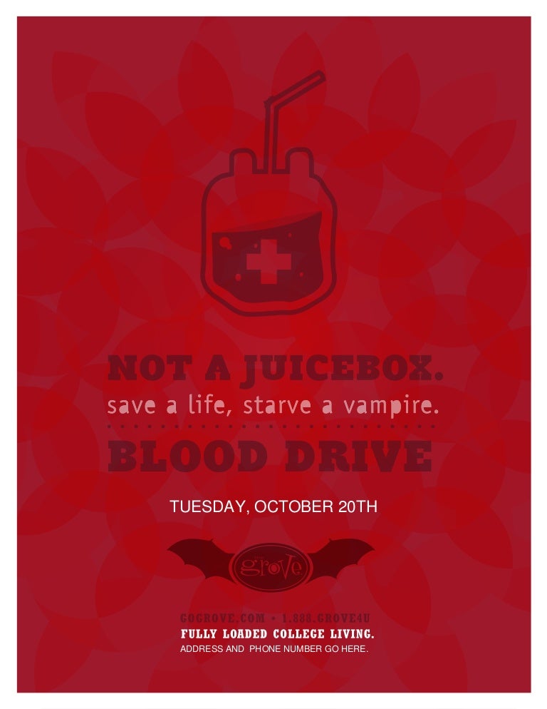 Blood drive flyer