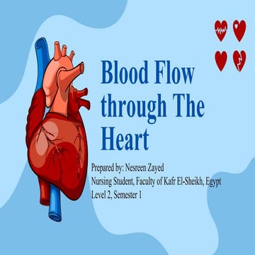 Blood Flow of the heart | PDF
