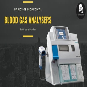 Blood gas analyser Basics of the equipment | PDF