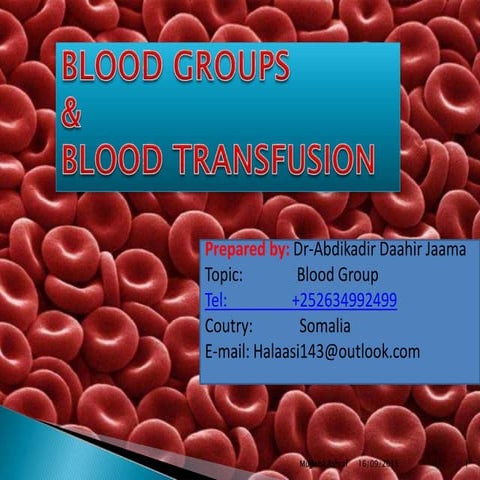 Blood group | PPTX