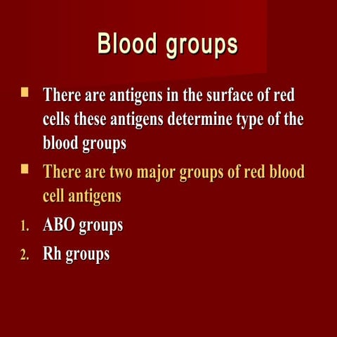 Blood groups | PPT