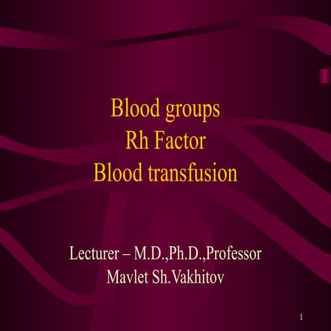 Blood group | PPTX