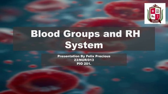 Blood group system ABO, Rh & other system | PDF | Blood Disorders ...