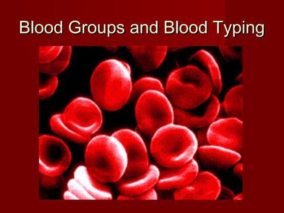 Blood types powerpoint presentation | PPTX | Blood Disorders | Diseases ...