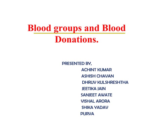 Blood grouping | PPTX