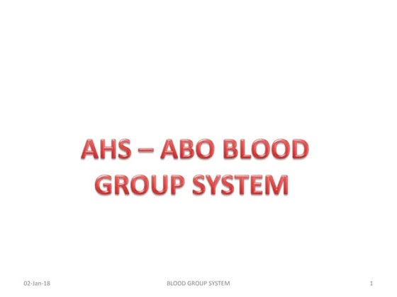 Blood grouping | PPTX