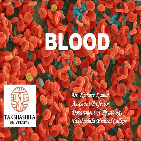 Blood & Plasma ,Introduction - Physiology - PPT | PPTX