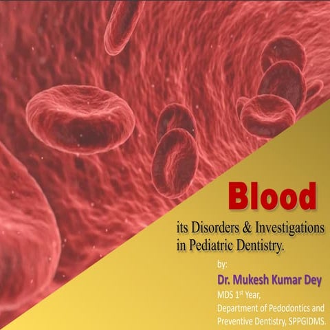 Blood disorders ppt | PPTX