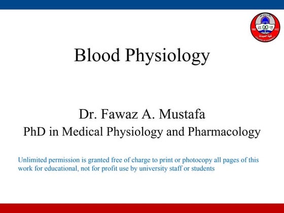 Ppt Blood Physiology Powerpoint Presentation Free KS2 PowerPoint