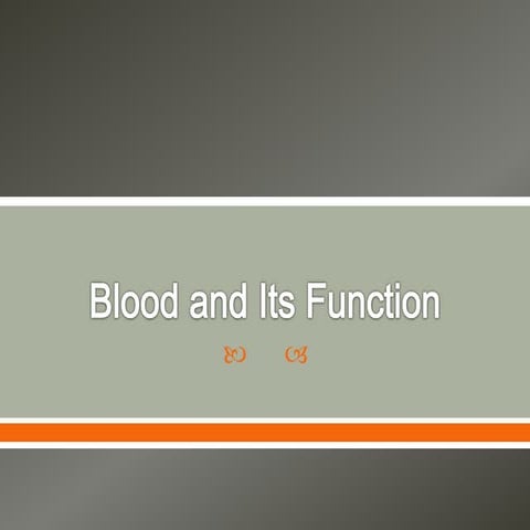 Blood ppt | PPTX