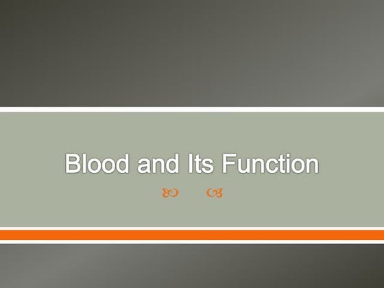Blood | PPT
