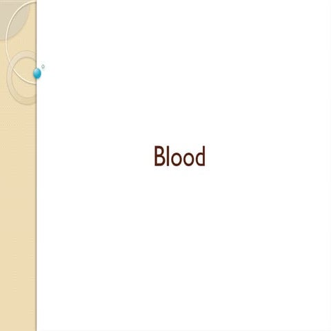 blood presentation with an example of scenario | PPTX