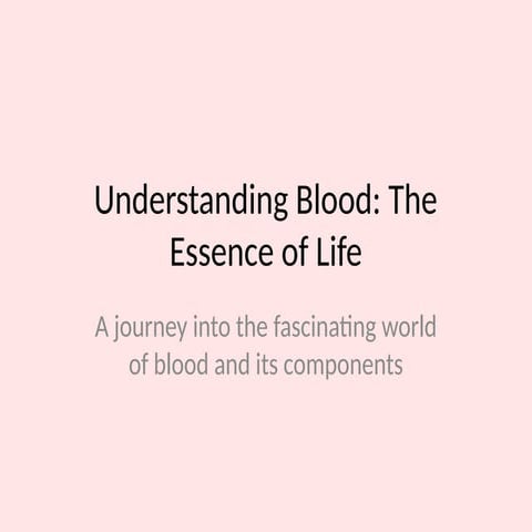Blood and its formed elements, white blood cell and red blood cell ...