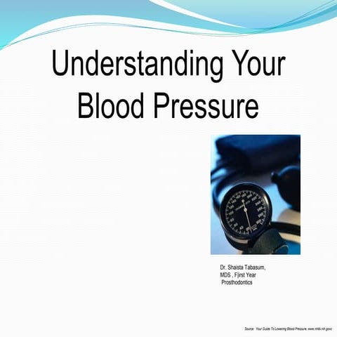 Blood pressure | PPTX