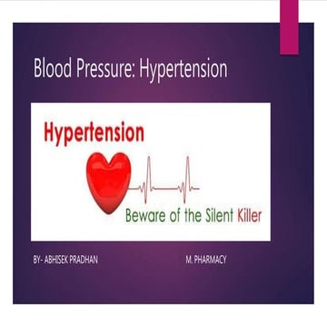 hypertension or blood pressure | PPT