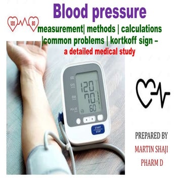 Blood pressure measurement | methods | calculations |common problems ...