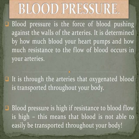 Blood pressure | PPTX