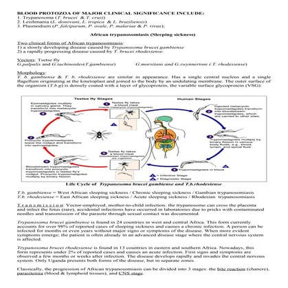 Bio 160 Parasitology - Blood protozoans | DOC