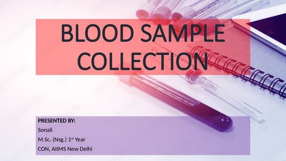 Collection of blood Sample - physiology practical | PPTX | Blood ...