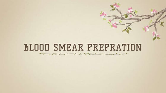 Blood Film Preparation and Staining preparation | PPTX