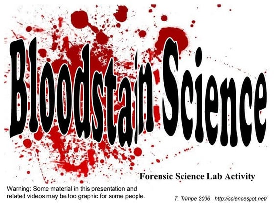 Blood spatter | PPT