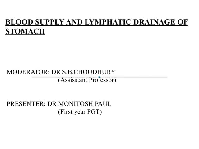 Blood supply of the liver | PPTX
