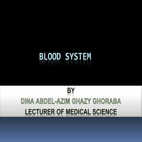 Blood system | PPSX
