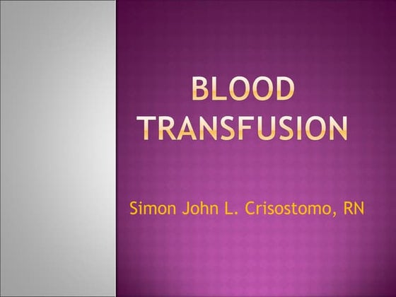 Blood transfusion checklist sania | DOCX