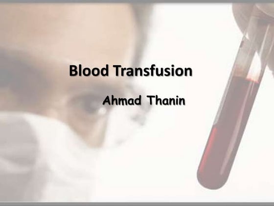Blood transfusion checklist sania | DOCX