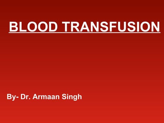 Blood transfusion checklist sania | DOCX