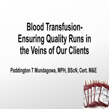 Blood transfusion | PPTX